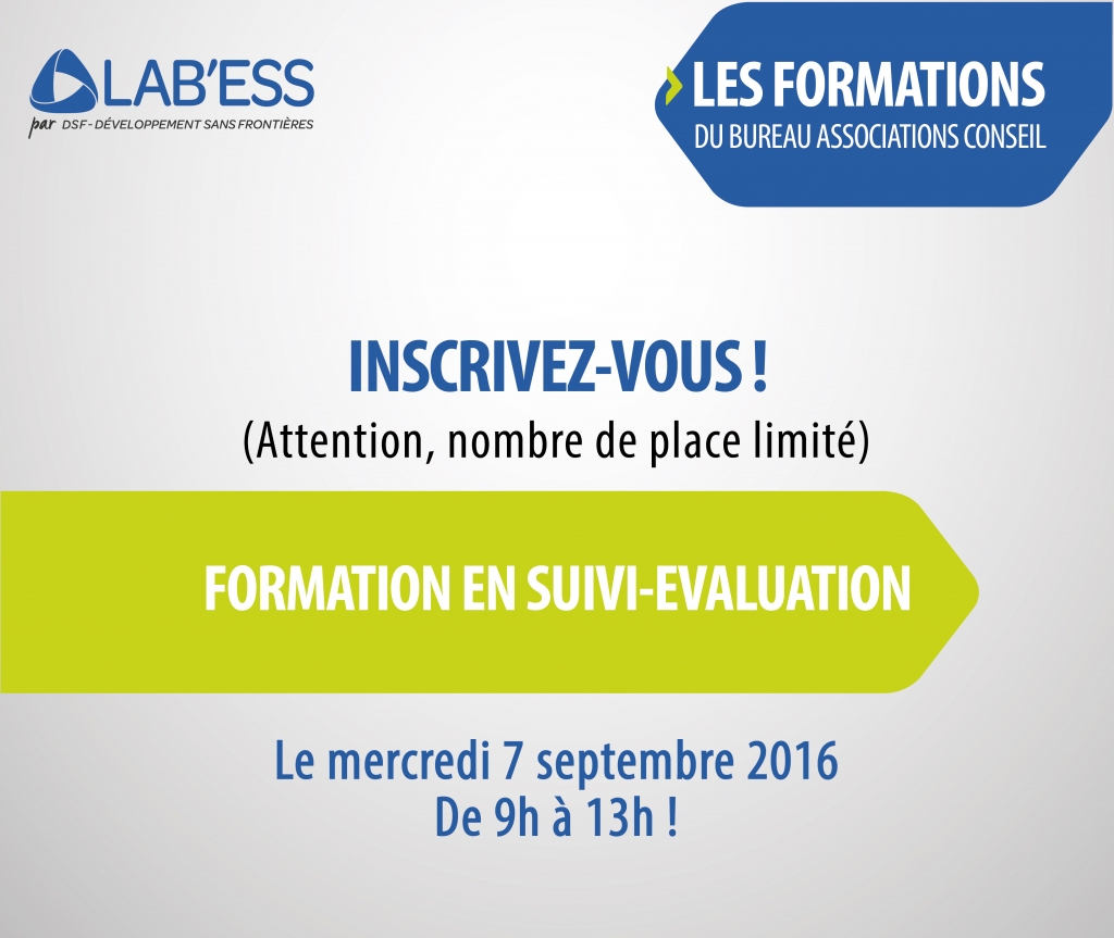 Le LAB’ESS lance un appel à participation pour une formation en « Suivi-évaluation de projets ...